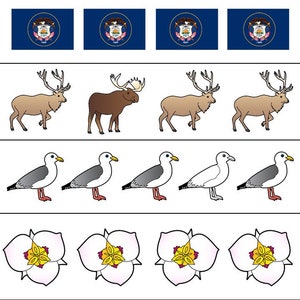 30 Utah State Symbols Themed Learning Games Download. ZIP File ...