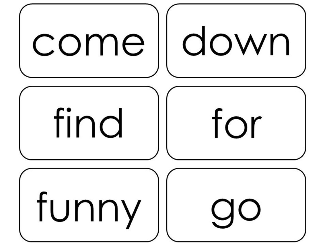 The Entire Dolch Set. Pre-primer Through 3rd Grade and 95 - Etsy Canada