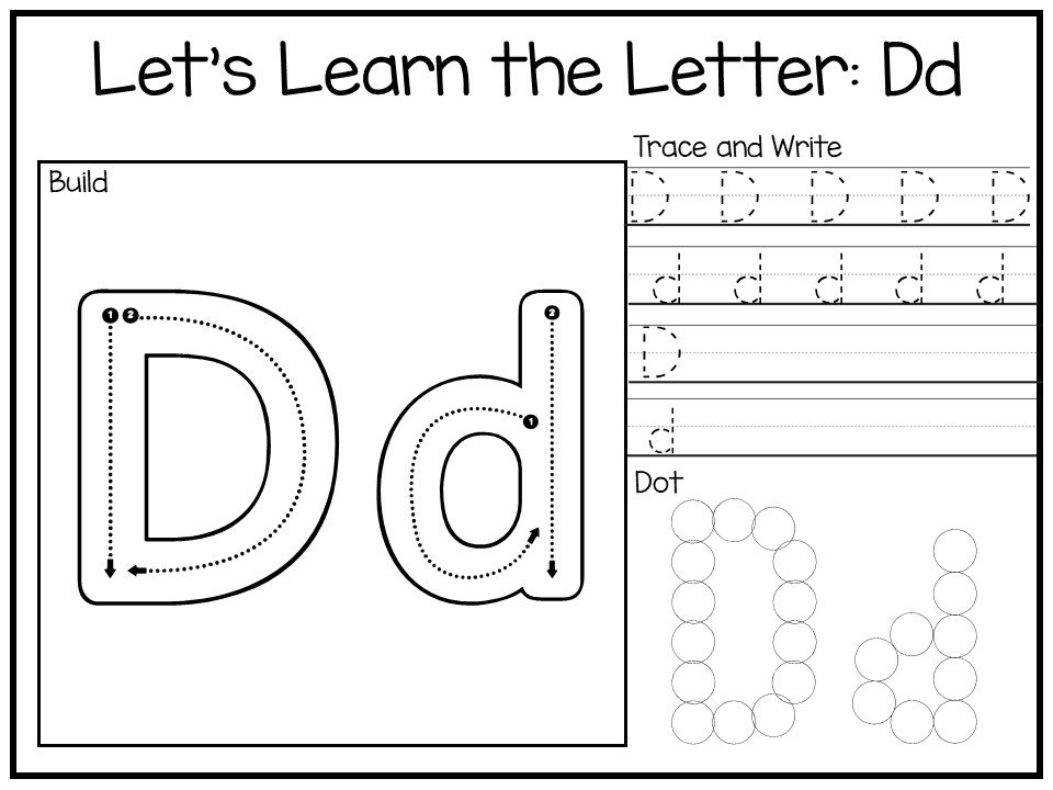Let's Learn the Letters-build Trace and Write and Dot | Etsy UK