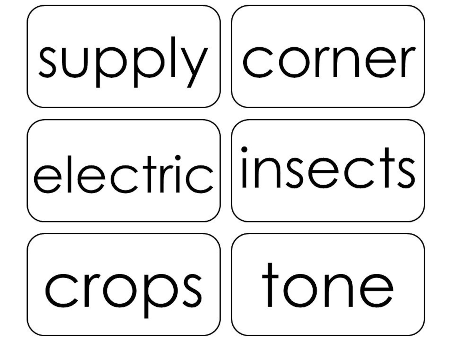 100 Printable Fry's Ninth Hundred Sight Word Flashcards. | Etsy