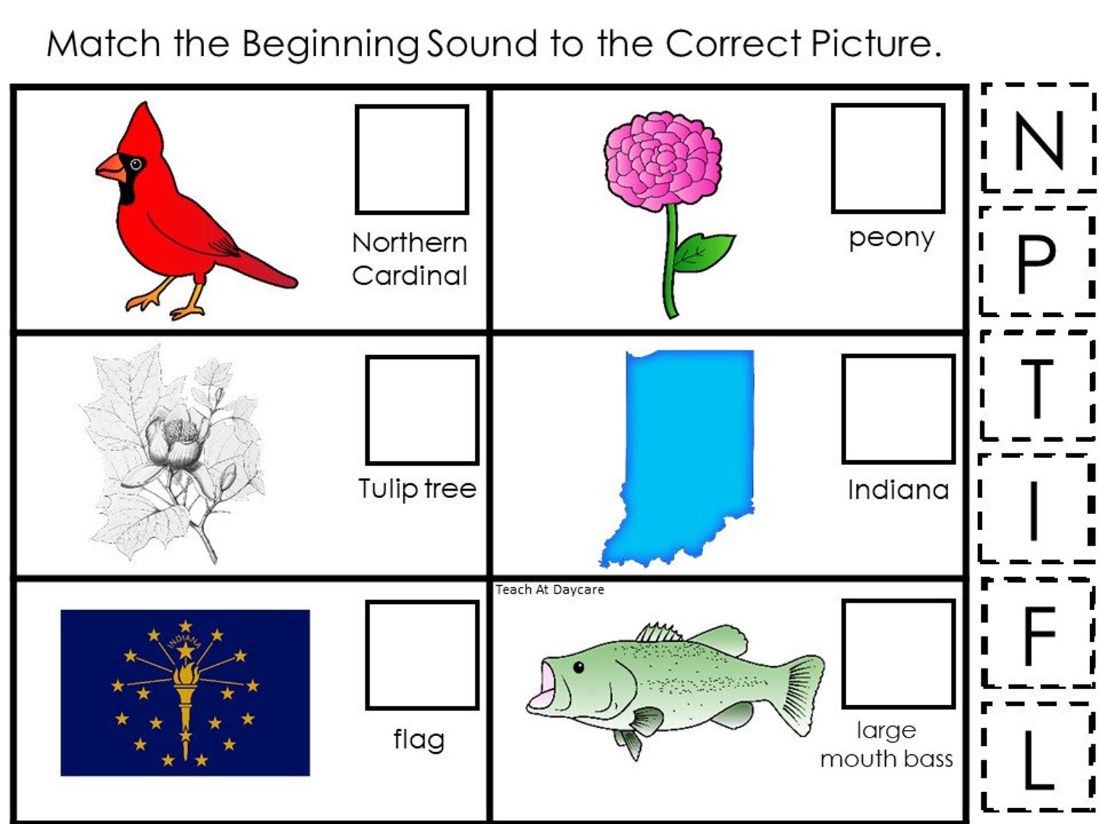 30 Indiana State Symbols Themed Learning Games Download. ZIP File ...