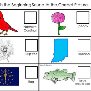 30 Indiana State Symbols Themed Learning Games Download. ZIP File ...
