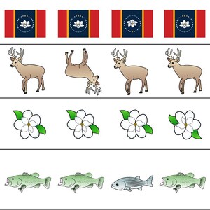 30 Mississippi State Symbols Themed Learning Games Download. ZIP File ...