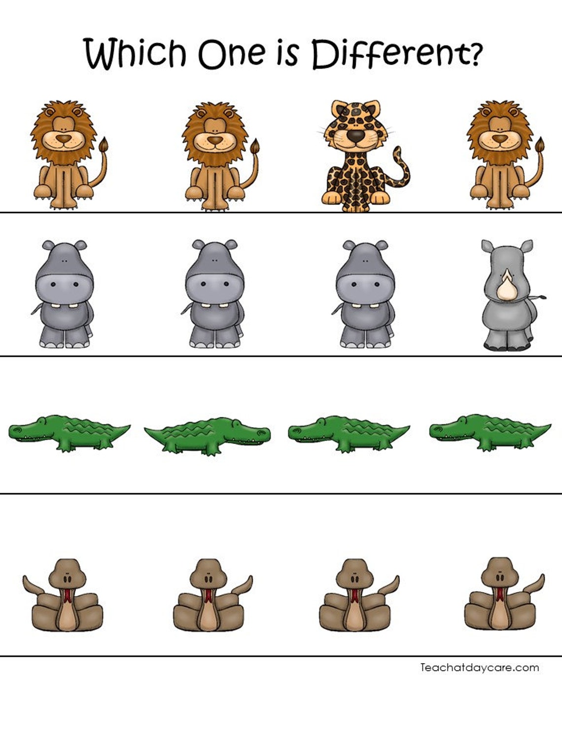 30 African Animals Games Download. Games and Activities in PDF | Etsy