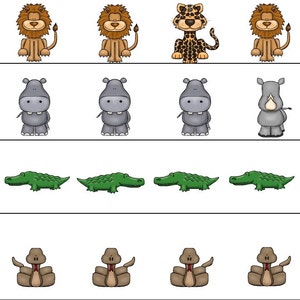 30 African Animals Games Download. Games and Activities in PDF Files ...