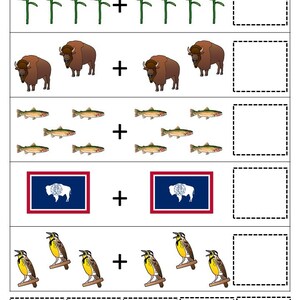 30 Wyoming State Symbols Themed Learning Games Download. ZIP File ...