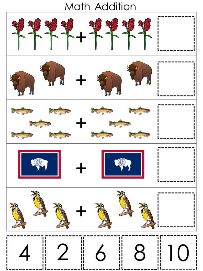 30 Wyoming State Symbols Themed Learning Games Download. ZIP | Etsy