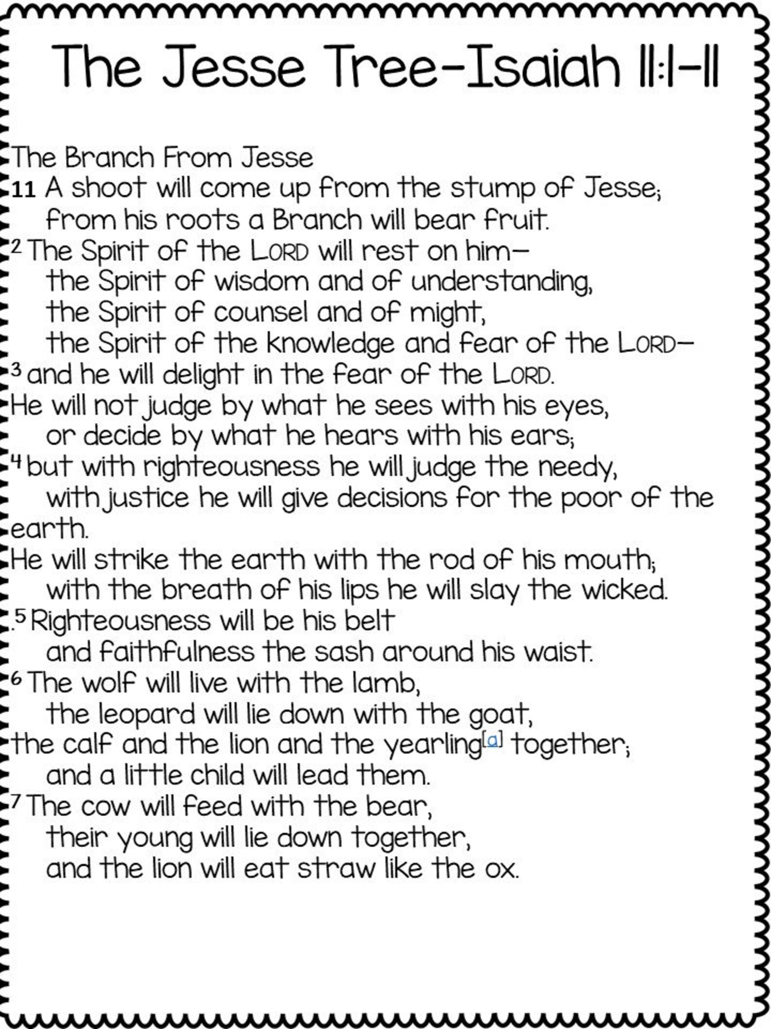 The Jesse Tree Printable Activities. Children's Bible | Etsy