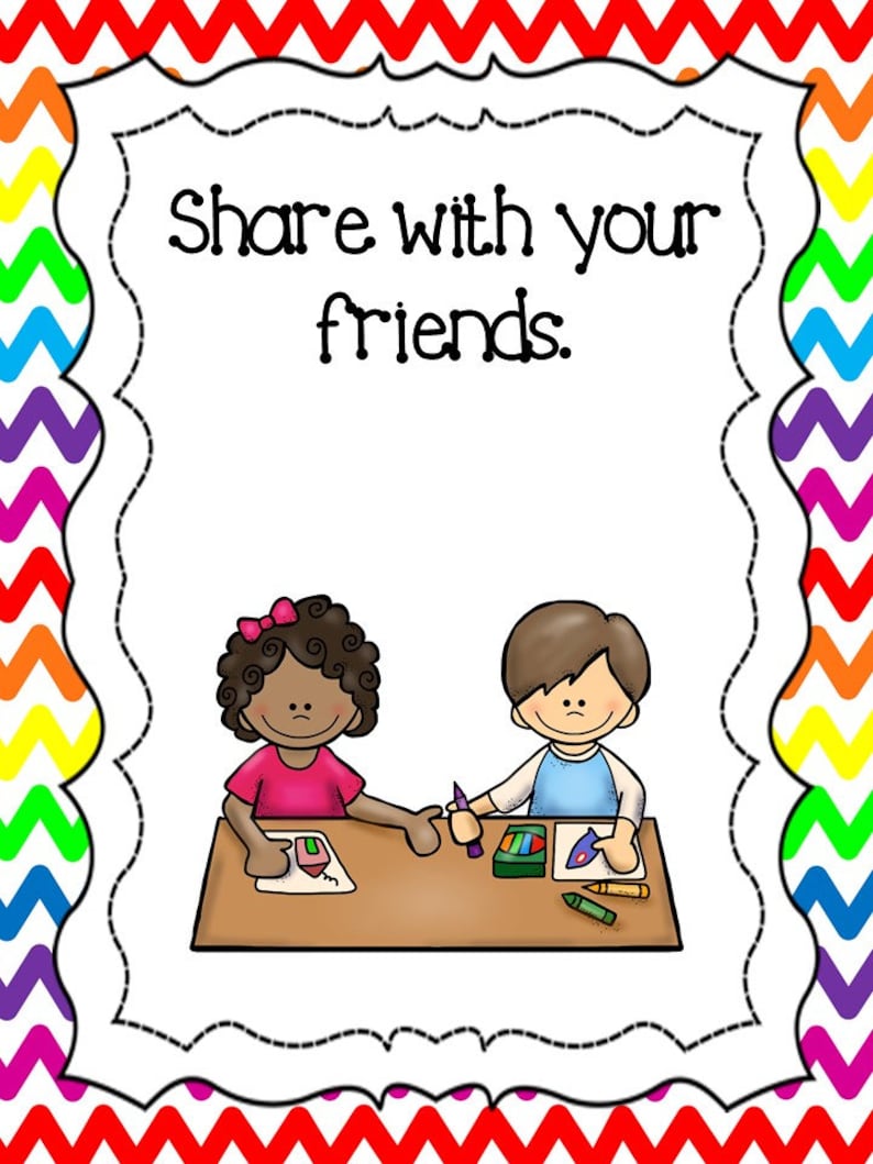 8 Printable Manners Posters. Full Page Classroom Wall Charts. - Etsy