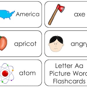 26 Printable Alphabet Phonics Picture Word Flashcard Sets. All Sets Are ...