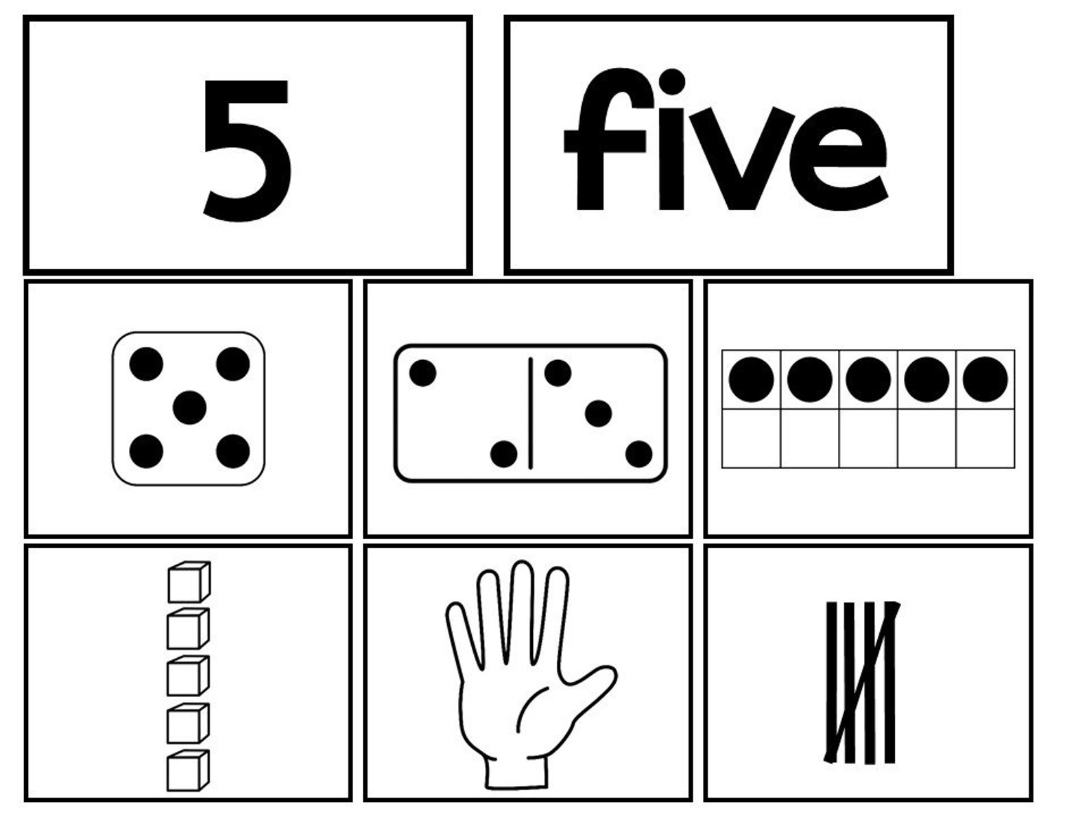 80 Printable Subitizing Sorting Cards. Preschool-kindergarten Math. - Etsy