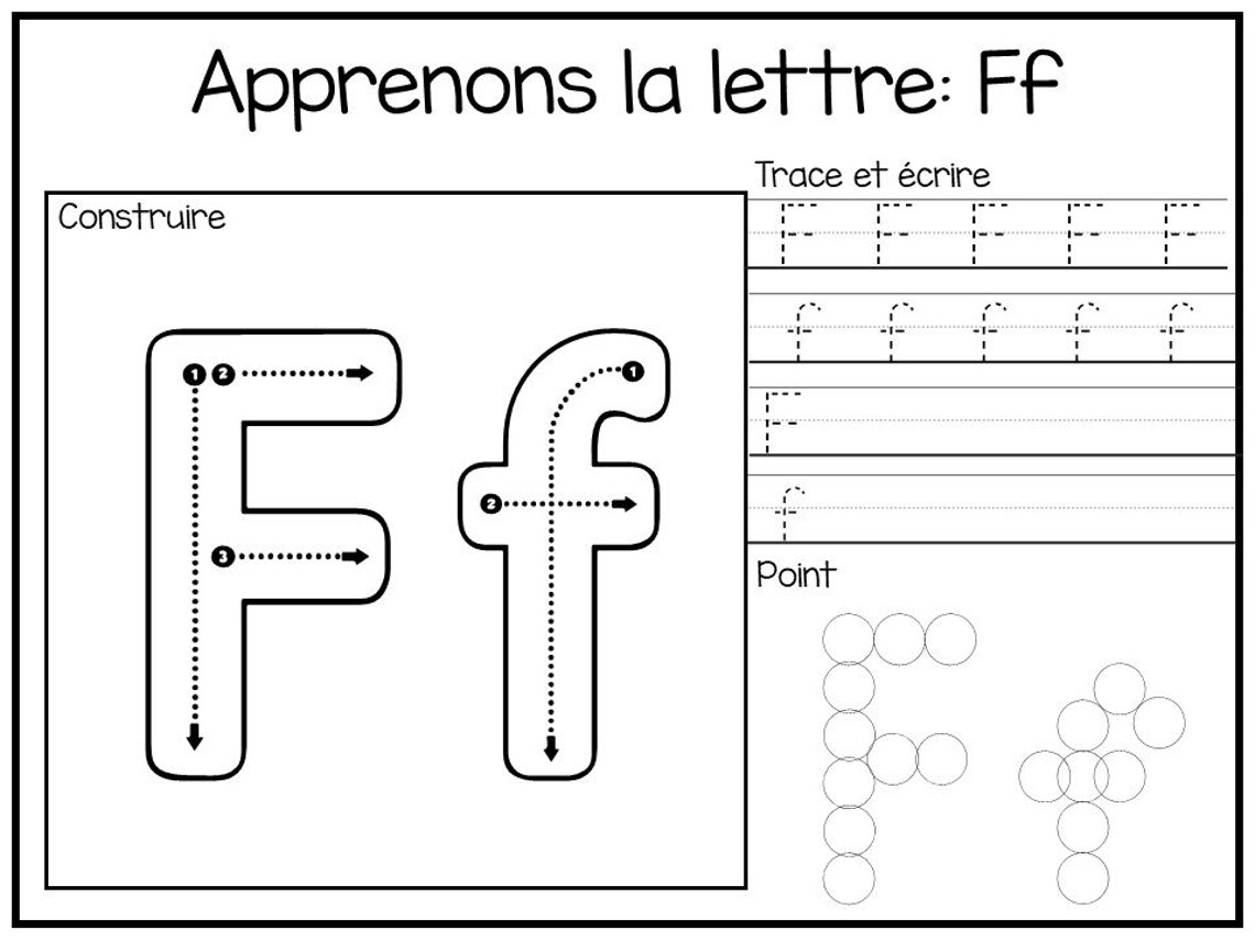 Let's Learn the Letters in French-build Trace and Write - Etsy