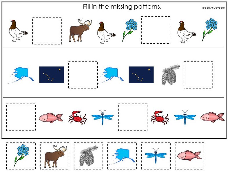 30 Alaska State Symbols Themed Learning Games Download. ZIP - Etsy