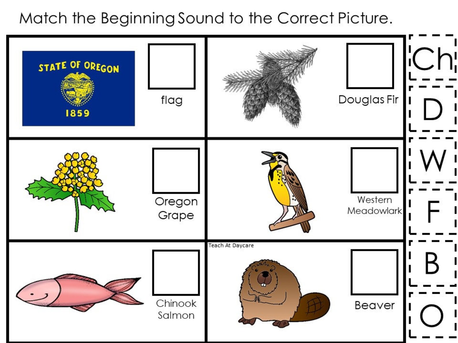 30 Oregon State Symbols Themed Learning Games Download. ZIP - Etsy