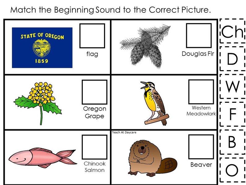 30 Oregon State Symbols Themed Learning Games Download. ZIP | Etsy