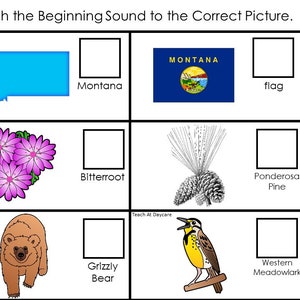 30 Montana State Symbols Themed Learning Games Download. ZIP File ...