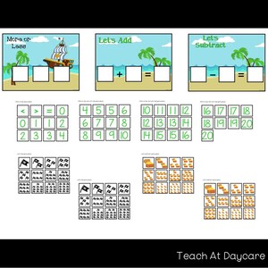 10 Printable Pirates Themed Kindergarten Math Center Games and ...
