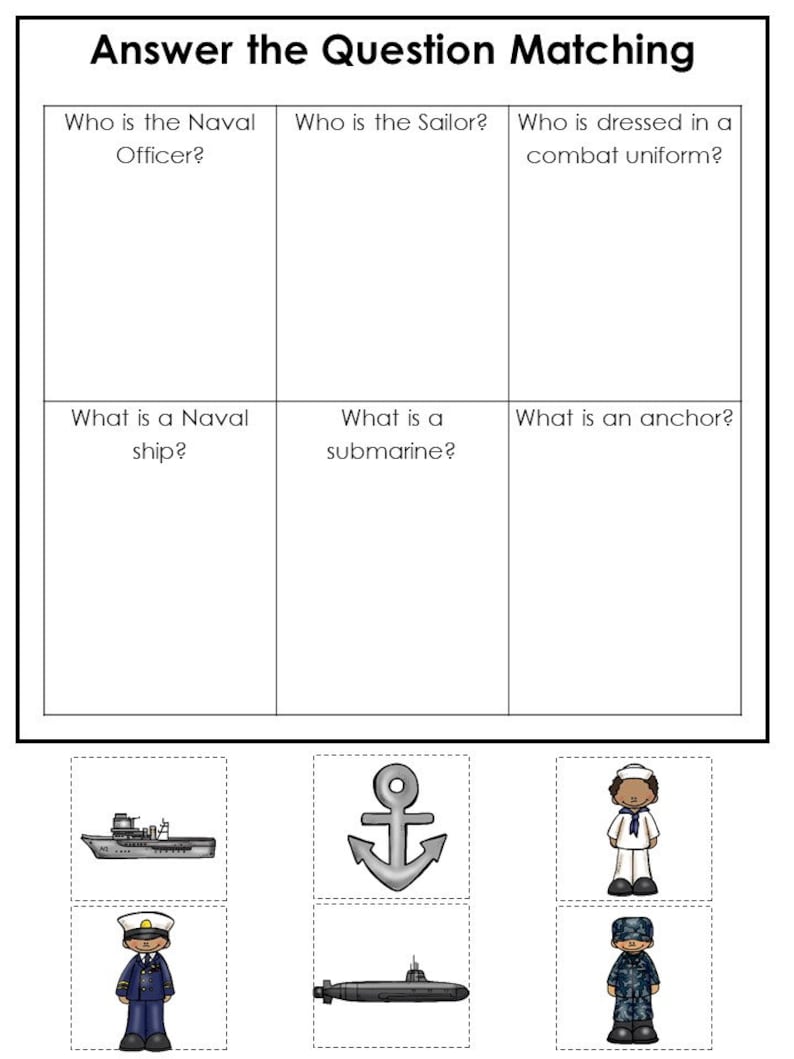 30 US Navy Preschool Games and Activities Download. Printable - Etsy