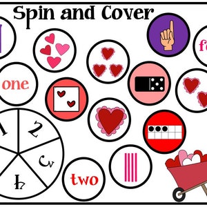 10 Printable Valentine's Day Themed Kindergarten Math Center Games and ...