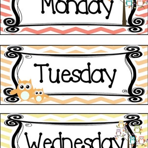 Owl Themed Printable Classroom Accessories and Decor Bulletin Board ...