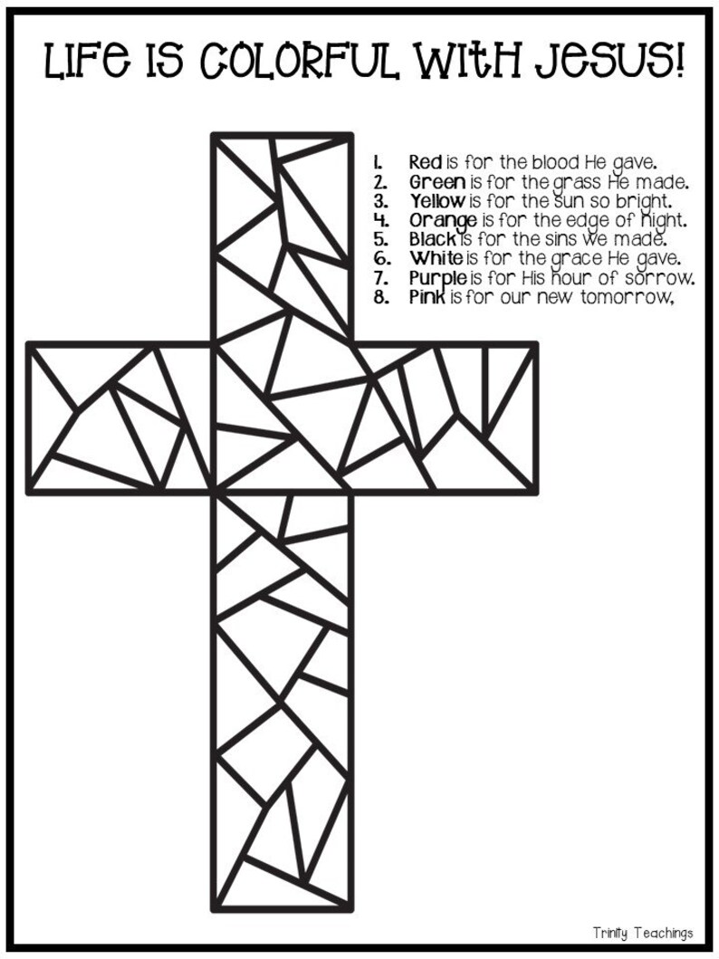 The Story of Easter Learning Activities and Worksheets. Children's ...