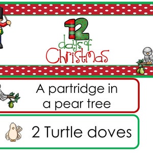 12 Days of Christmas Bulletin Board - Etsy
