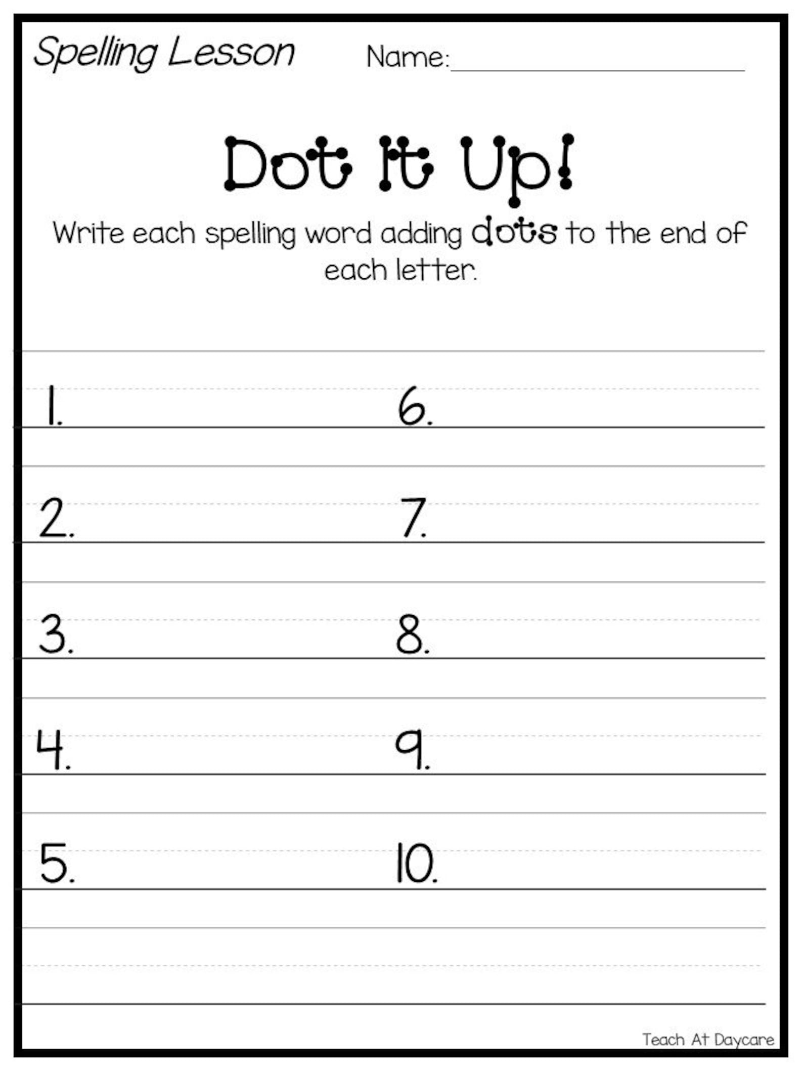Fry First Hundred Words 91-100 Single Week Spelling Unit. Trace, Box ...