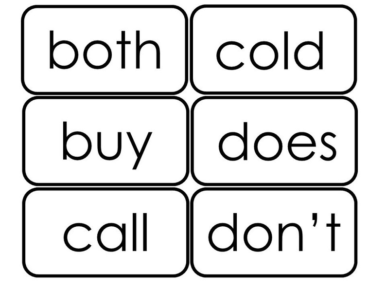46 Printable Dolch 2nd Grade Sight Word Flashcards | Etsy Israel