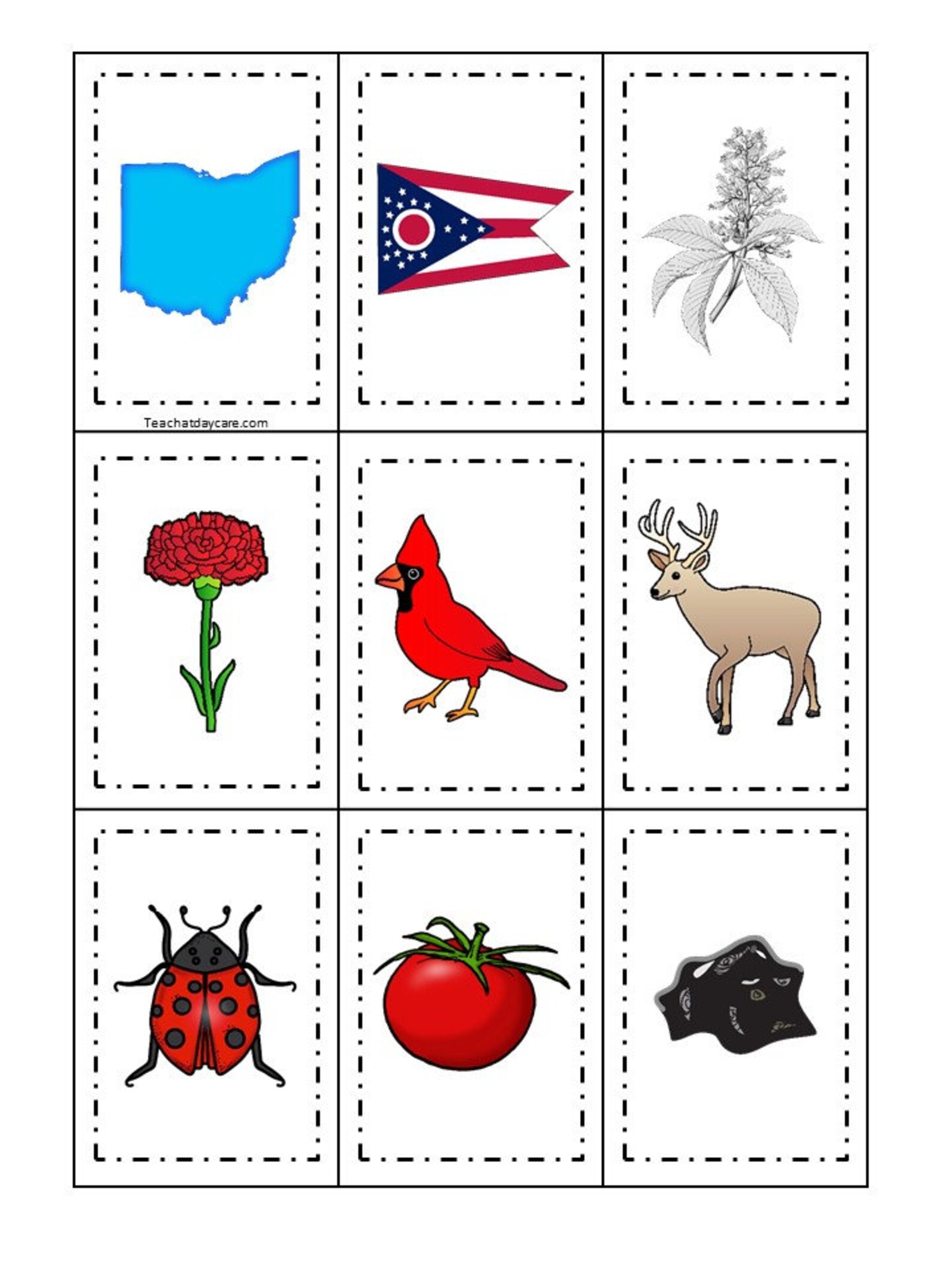30 Ohio State Symbols Themed Learning Games Download. ZIP File - Etsy
