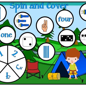 10 Printable Camping Themed Kindergarten Math Center Games and ...