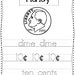 10 Printable Money Tracing Worksheets. Kdg.-2nd Grade Math. - Etsy