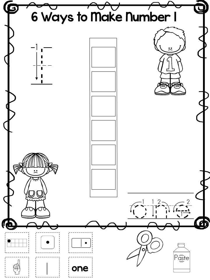 541 Numbers Worksheets Download. Preschool-kindergarten. | Etsy