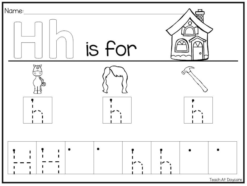 26 Alphabet Phonics Color Box Tracing and Box Writing | Etsy