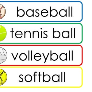 Playground Balls Single Week Themed Word Wall Set. Classroom Bulletin ...