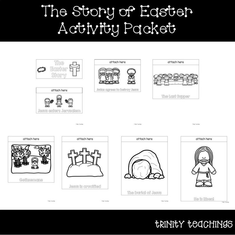 The Story of Easter Learning Activities and Worksheets. Children's ...