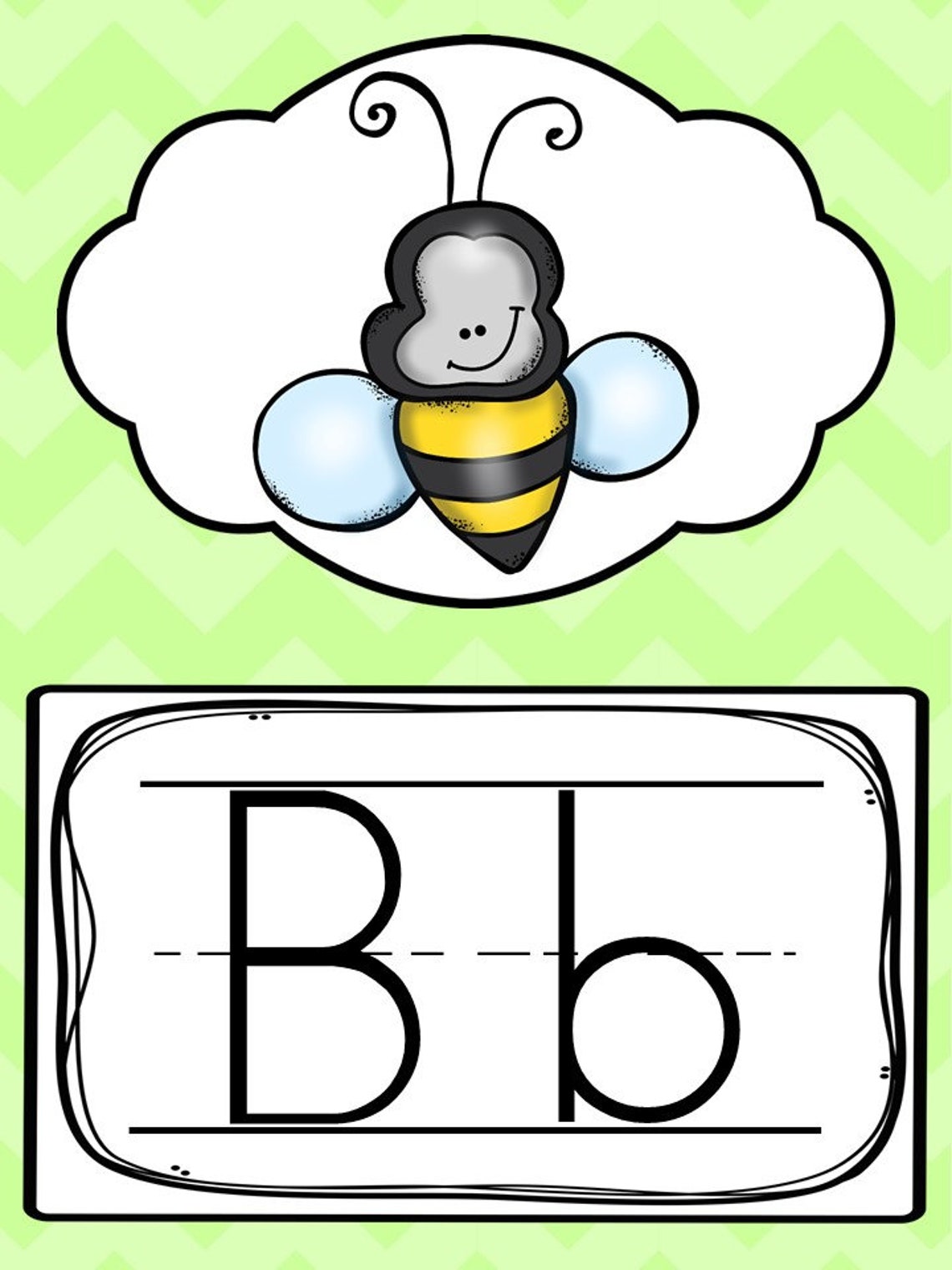 26 Printable Chevron Themed Alphabet Posters. 8x10 - Etsy