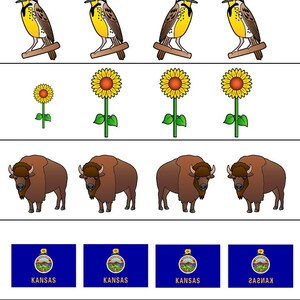30 Kansas State Symbols Themed Learning Games Download. ZIP File ...