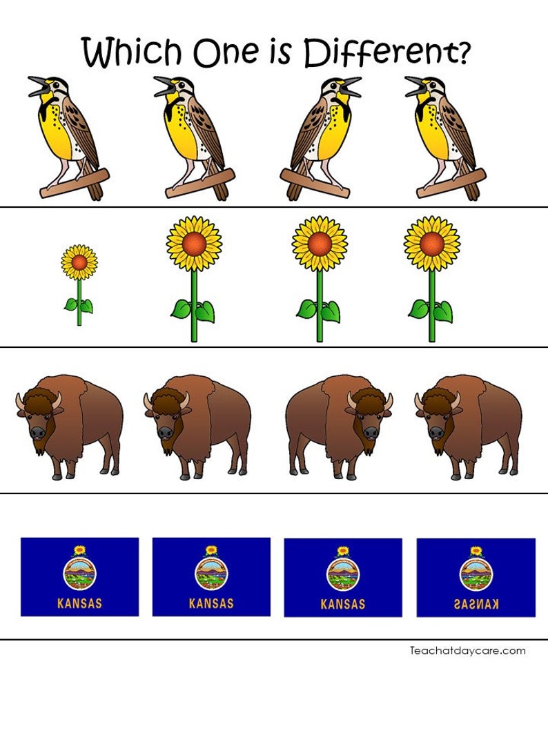 30 Kansas State Symbols Themed Learning Games Download. ZIP - Etsy
