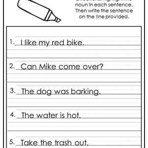 249 Grammar Worksheets Download. 1st-3rd Grade ELA. ZIP File. - Etsy