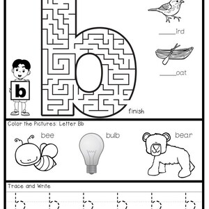 Lowercase Alphabet Maze Craze Worksheets. Preschool-kindergarten ...