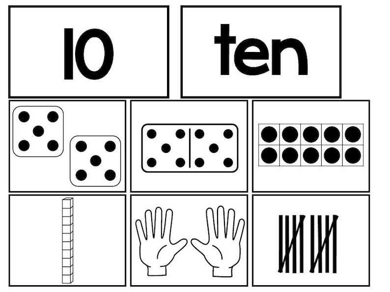 80 Printable Subitizing Sorting Cards. Preschool-kindergarten Math. - Etsy