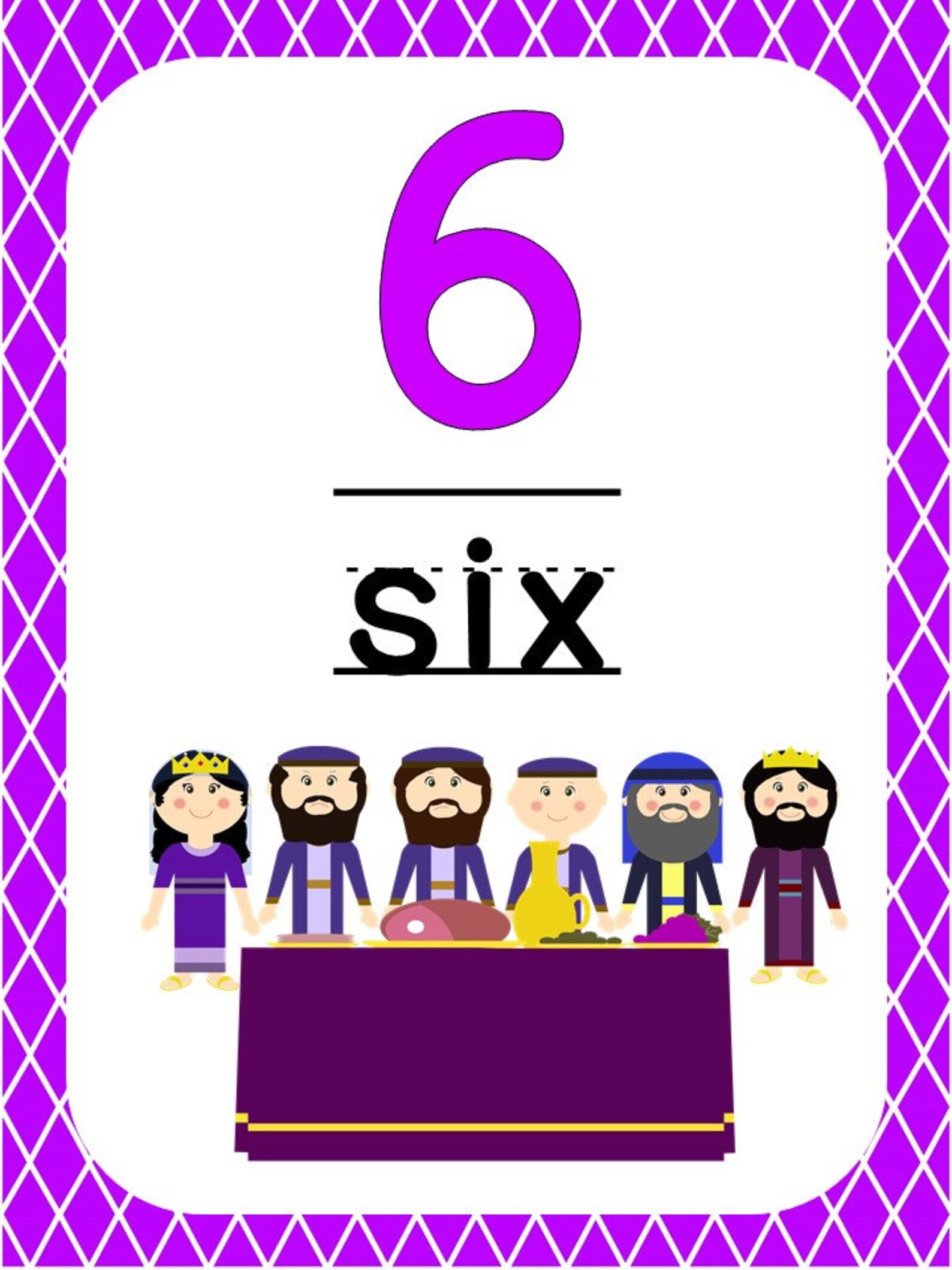 20 Printable Bible Number Posters. Preschool-kindergarten - Etsy Hong Kong