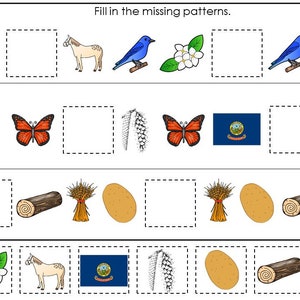 30 Idaho State Symbols Themed Learning Games Download. ZIP File ...
