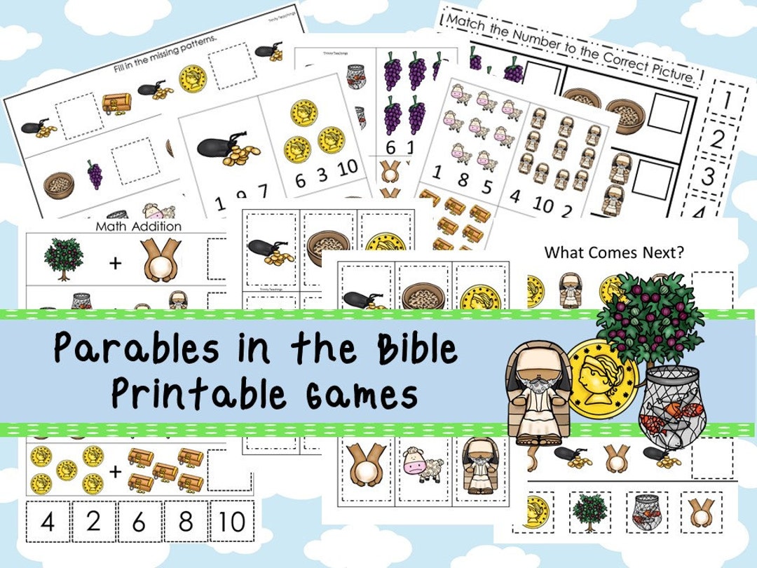 30 Parables Games Download. Games and Activities in PDF Files. - Etsy