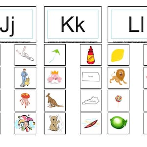 Alphabet Phonics Beginning Sounds Sort. Preschool and Kindergarten ...