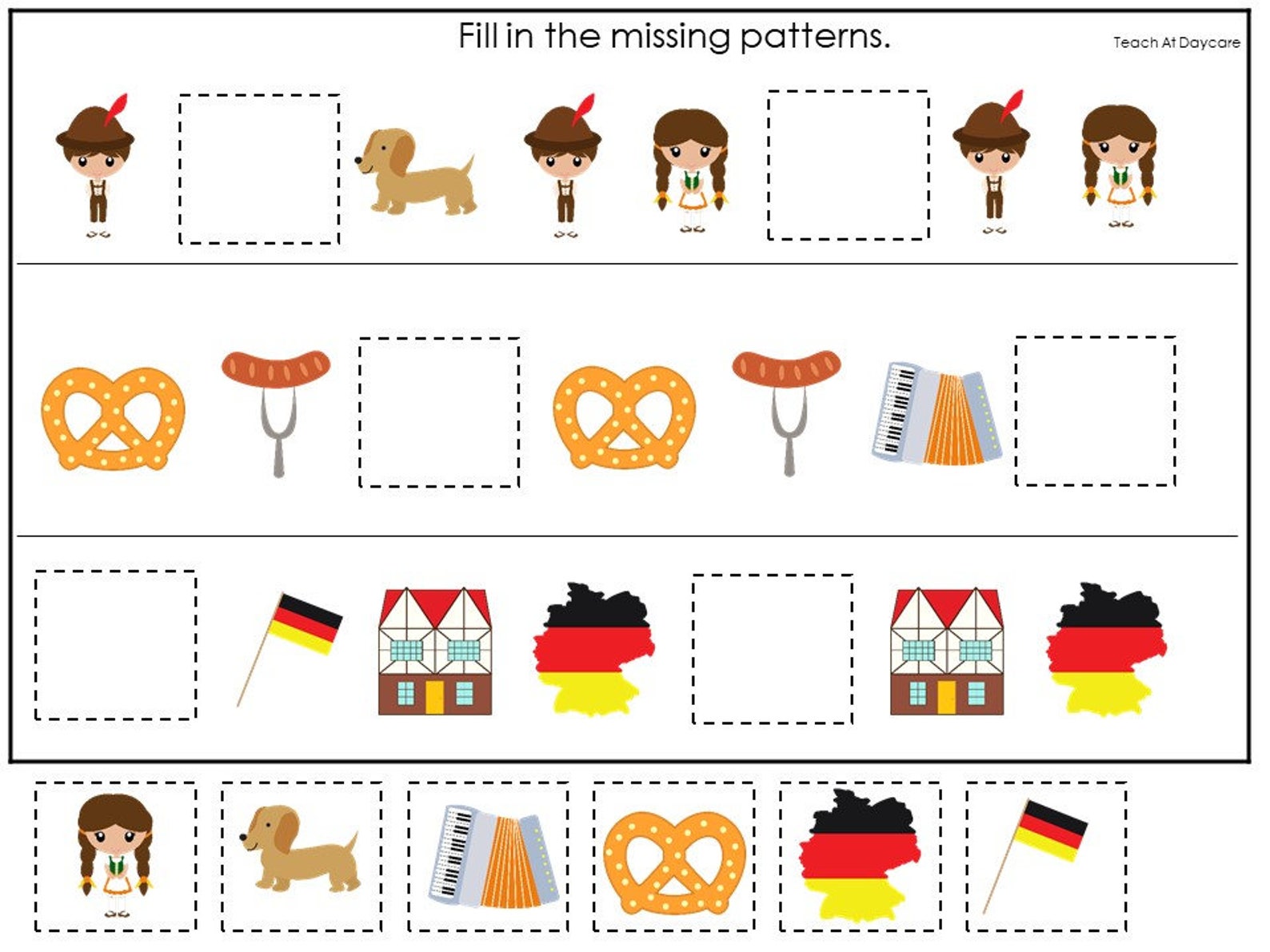 30 Printable Germany Preschool Learning Games Download. Games | Etsy