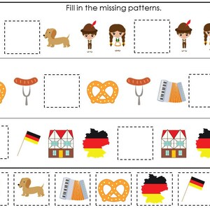 30 Printable Germany Preschool Learning Games Download. Games and ...