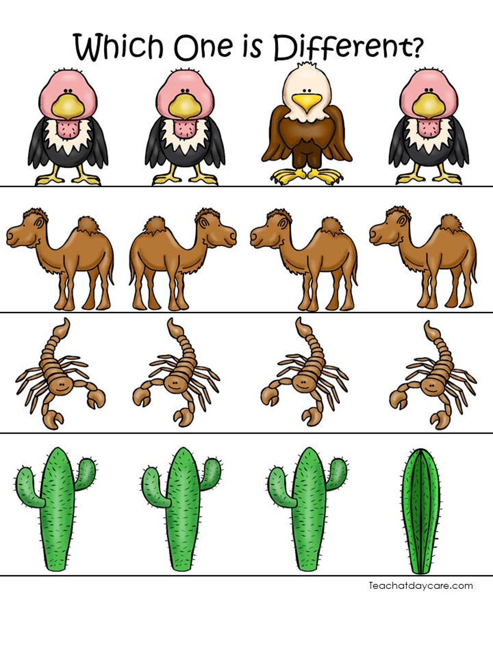 30 Desert Animals Preschool Educational Learning Games Download. Games ...