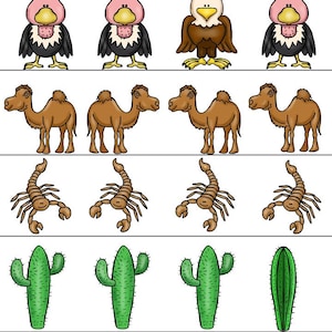 30 Desert Animals Preschool Educational Learning Games Download. Games ...