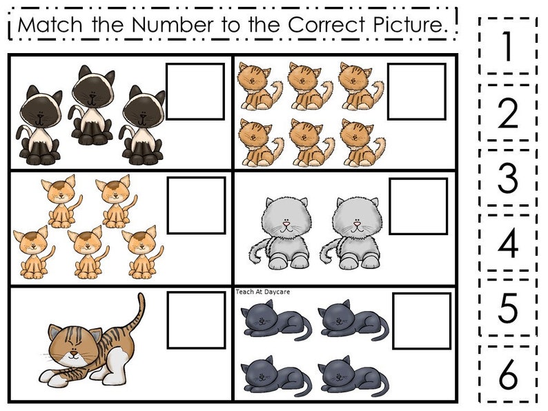 30 Printable Cats Preschool Educational Games Download. Games - Etsy